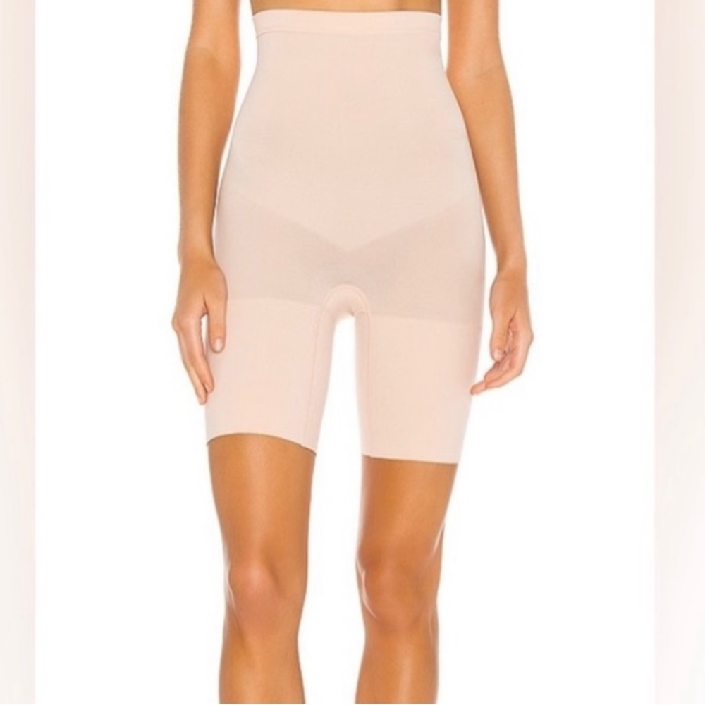Spanx Higher-Power Mid-Thigh Soft Nude Shaper Shorts - Gem Spanx Higher-Power Mid-Thigh Soft Nude Shaper Shorts - Gem
